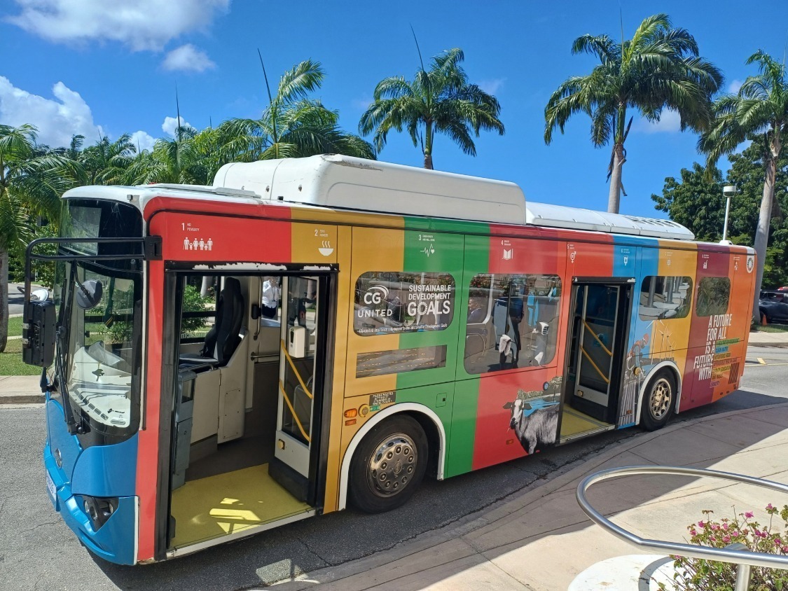 UN and CG United launch Barbados’ first SDG-branded bus | CG United ...